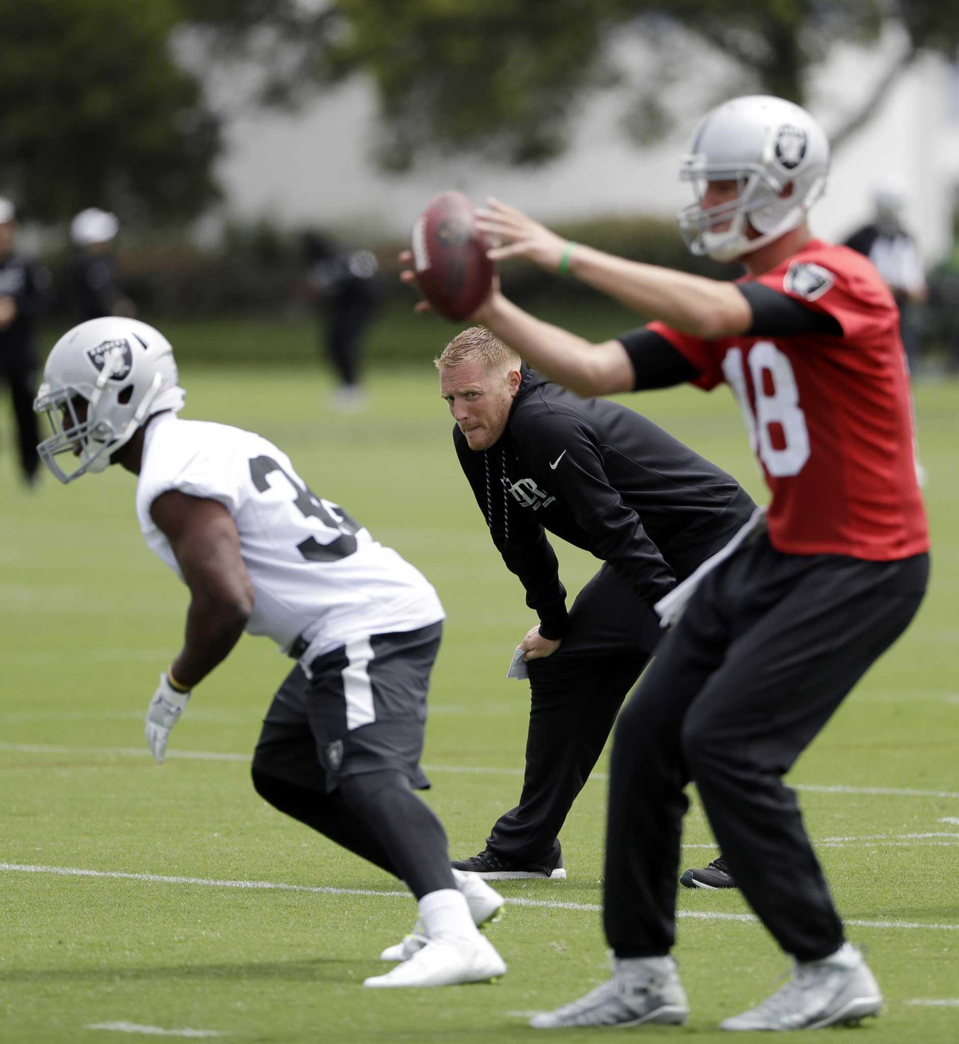 Raiders’ Jack Del Rio gives opinion on offensive coordinator Todd Downing