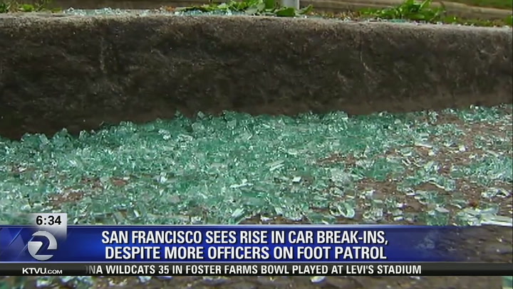 San Francisco car break-ins up 26 percent over last year