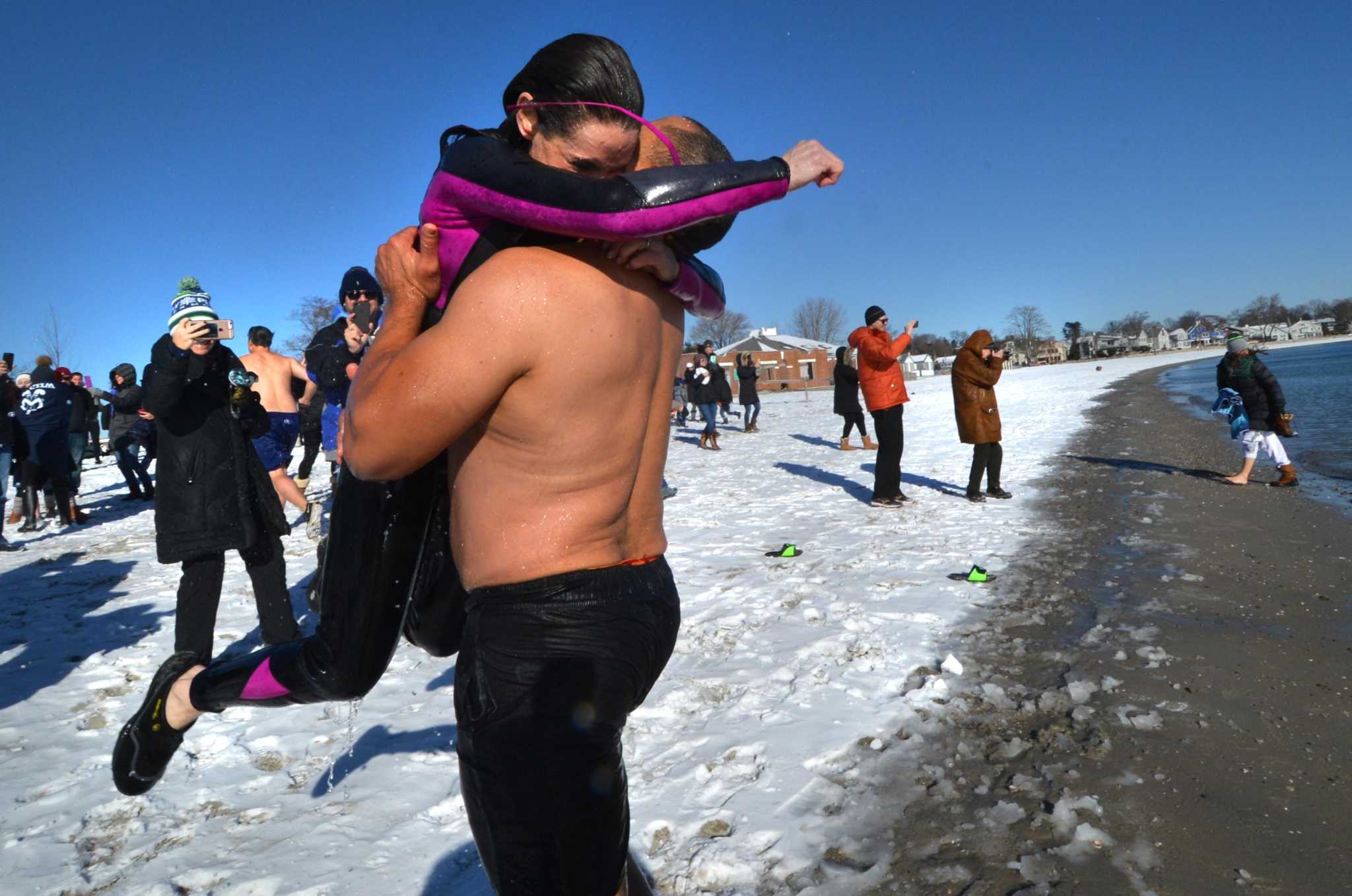 In Pictures: Westporters brave the cold for Polar Bear Plunge