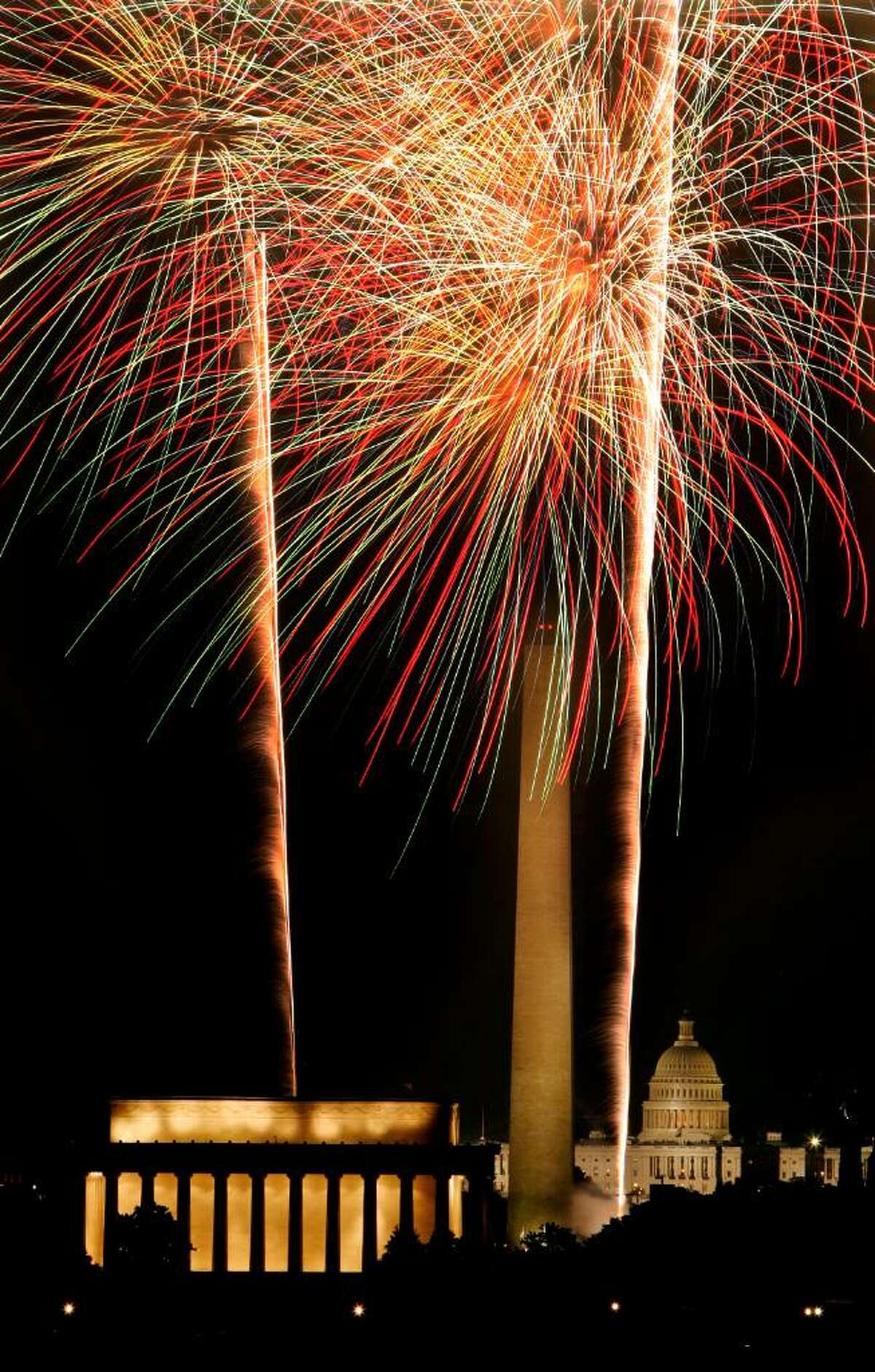 Fireworks shows around the area
