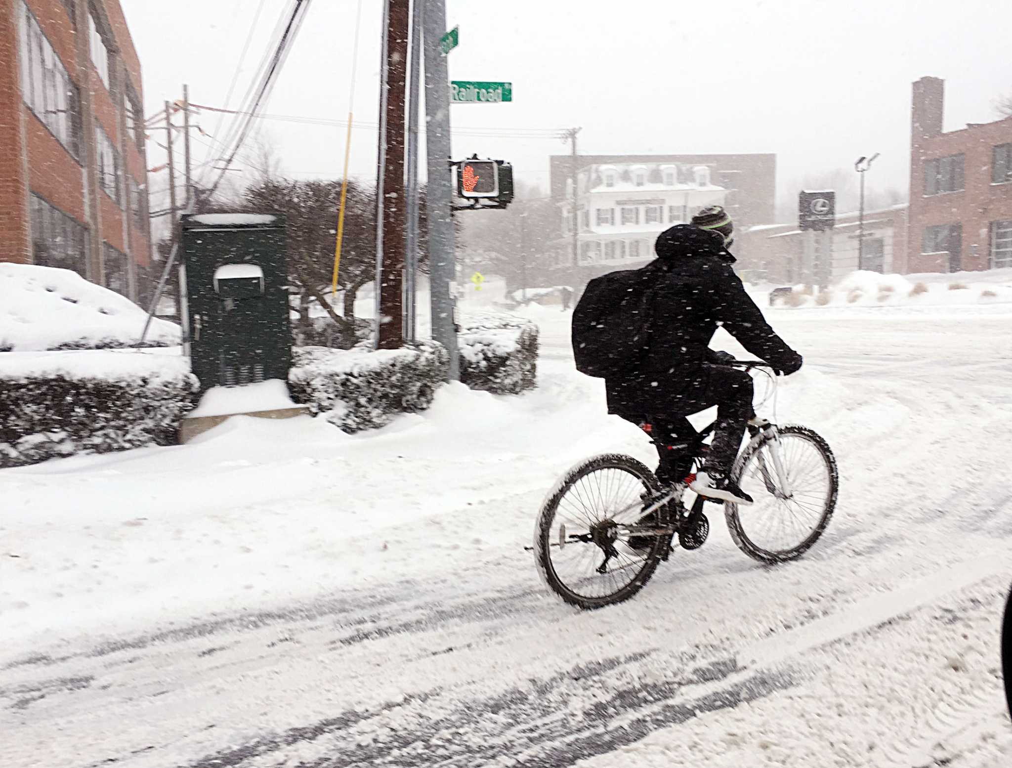 A wild, windy day in Greenwich