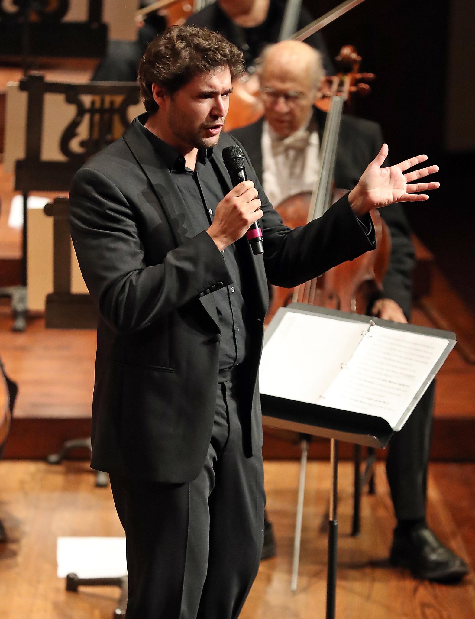 A gathering of young orchestra players from around the bay