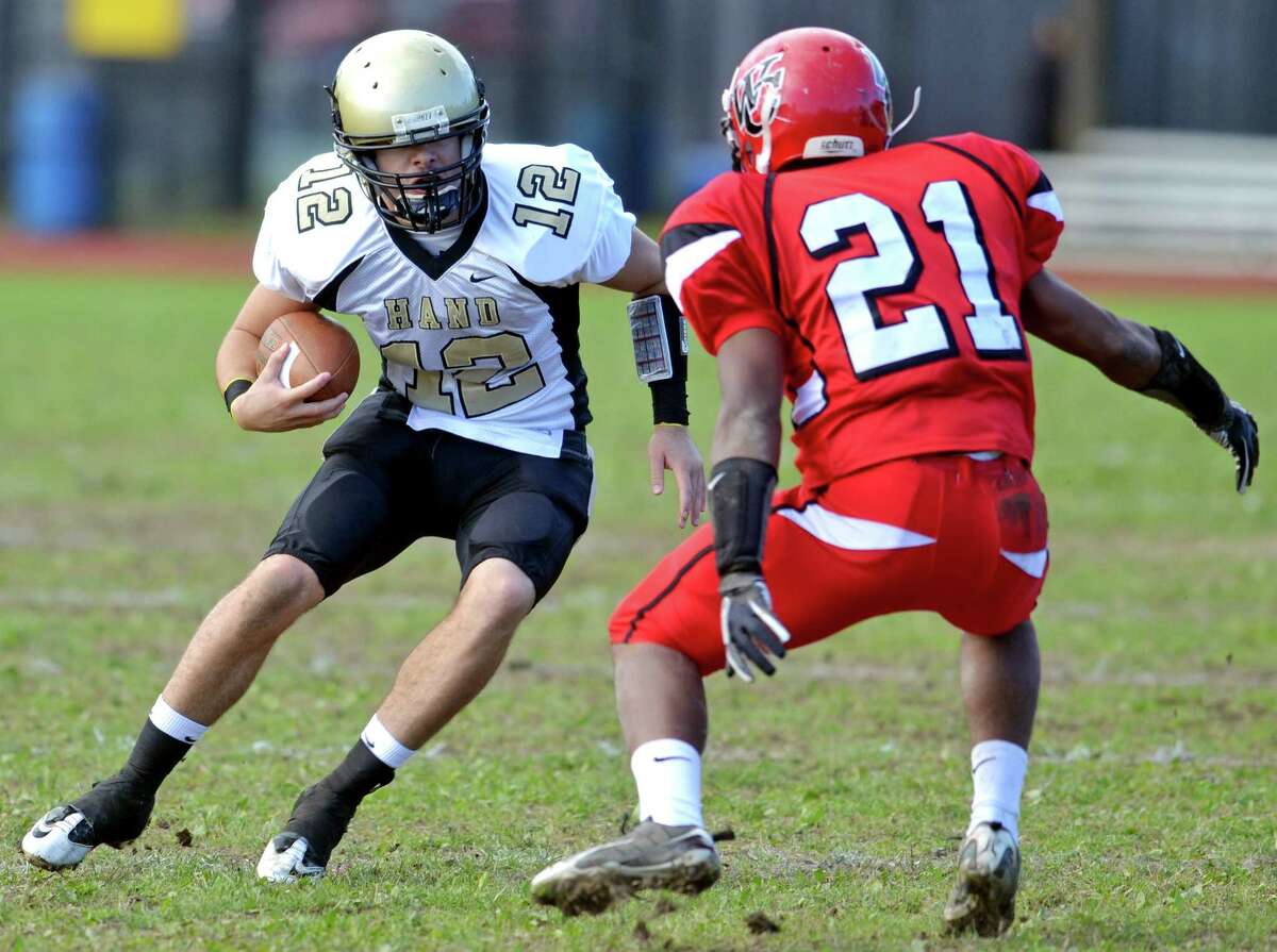 Wilbur Cross Hand football 1021
