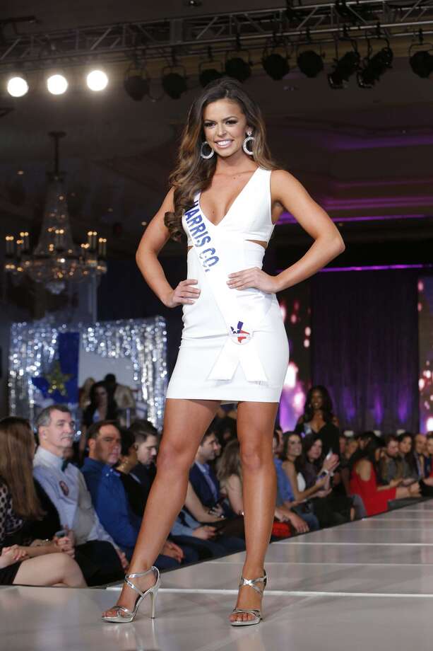 Miss Texas, Houston real estate mogul Logan Lester, throws out first ...