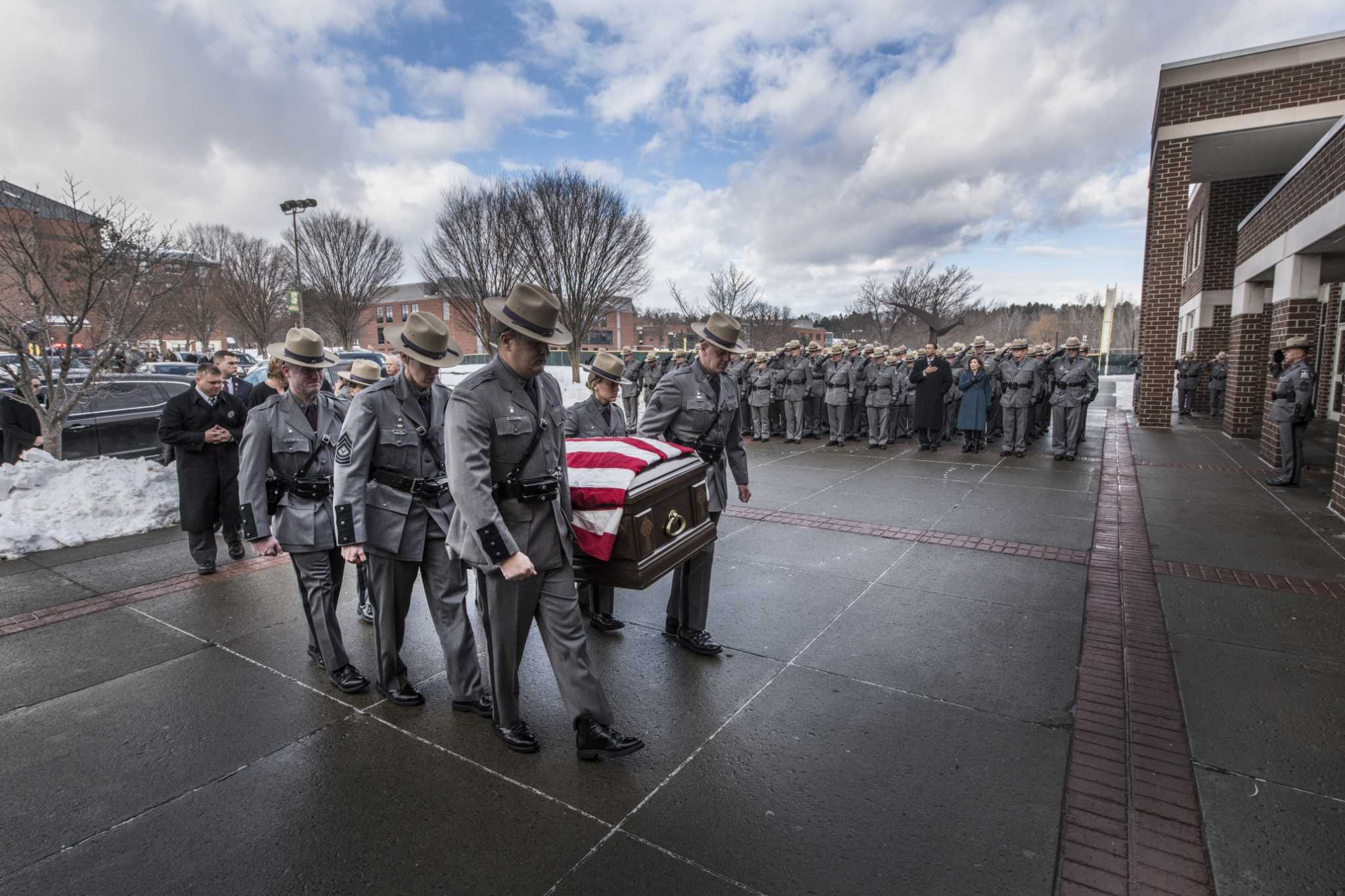 Trooper Michael Anson memorialized at Siena funeral service