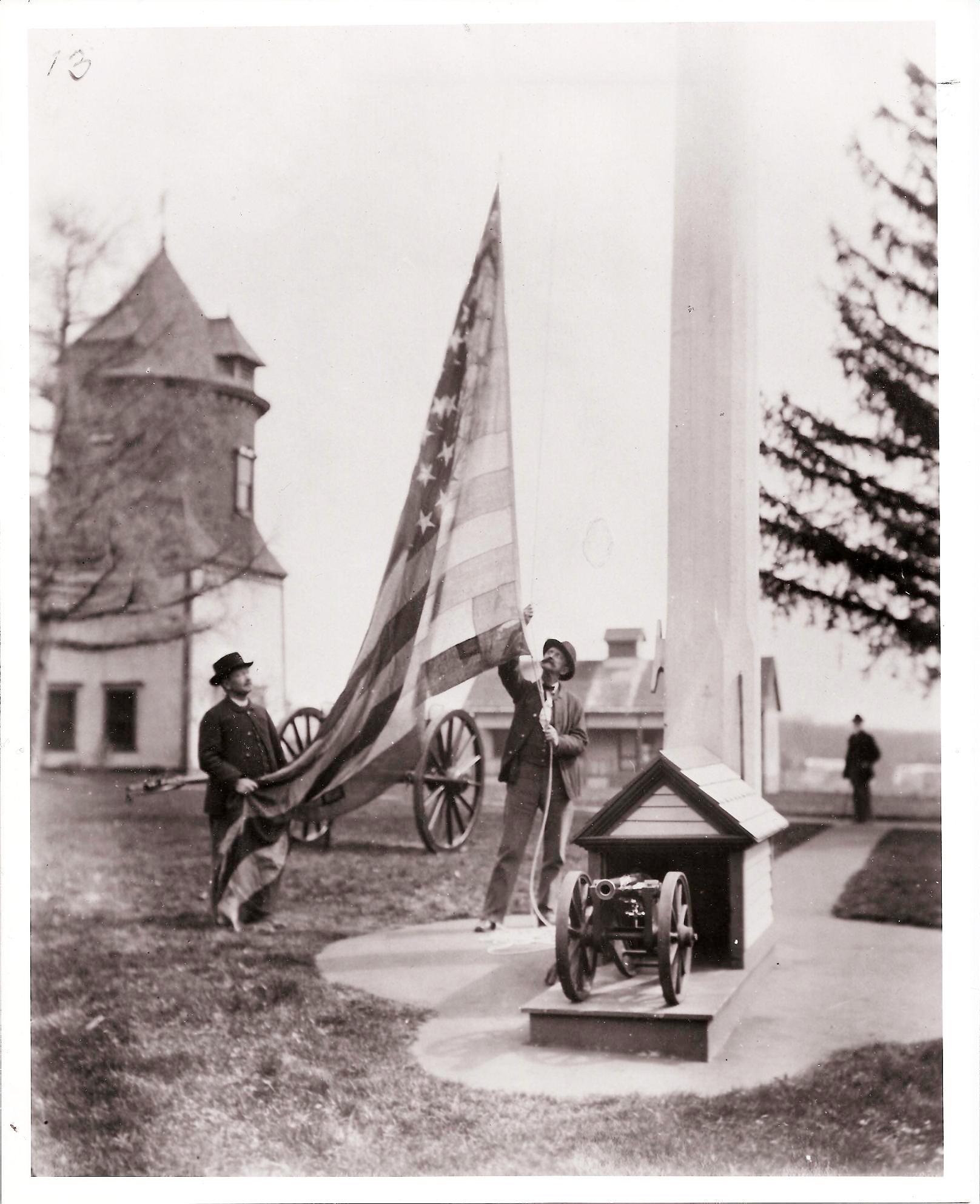 Darien Historical Society displaying historic flags in new exhibit