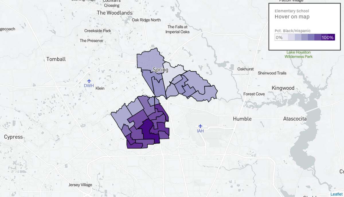 Five maps illustrate Houston's racial-ethnic breakdown by neighborhood