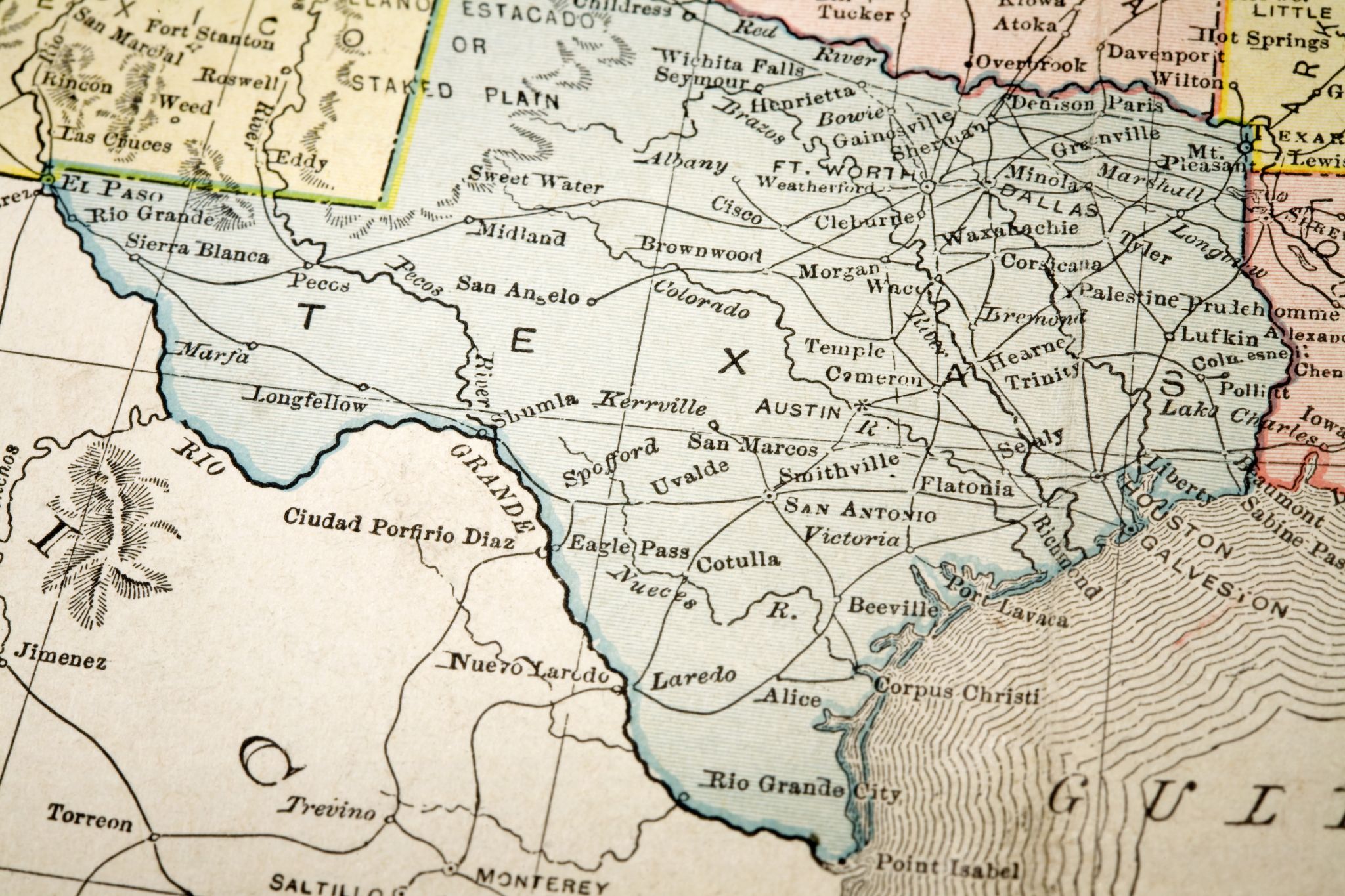 Detailed Map Of Texas Atlas