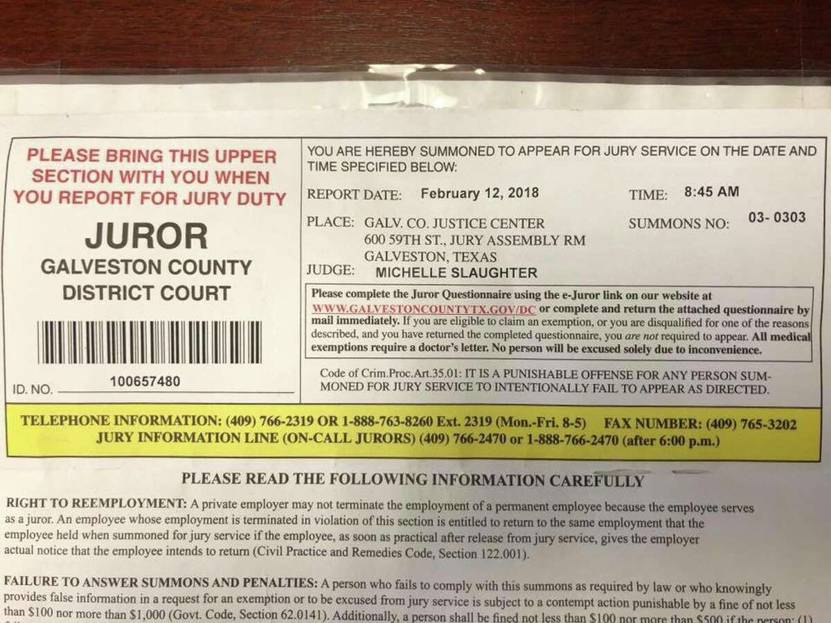 Judge receives jury summons to her own court