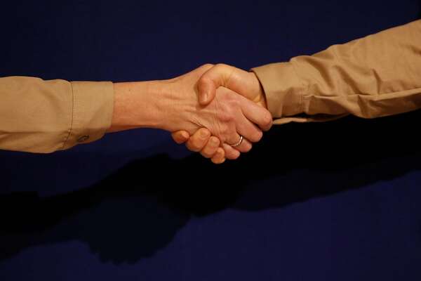 Simple handshake becomes work of art at City Hall - SFChronicle.com
