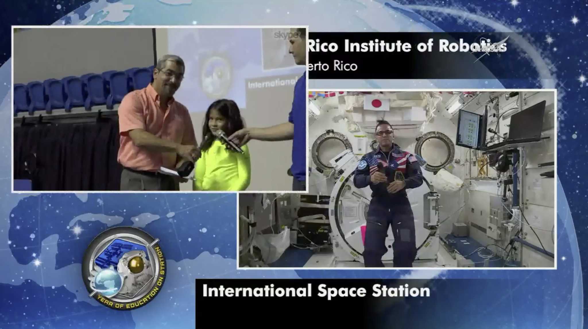 Puerto Rican astronaut reaches out to island's kids