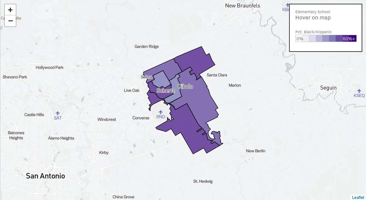 Maps show how segregated San Antonio-area schools are