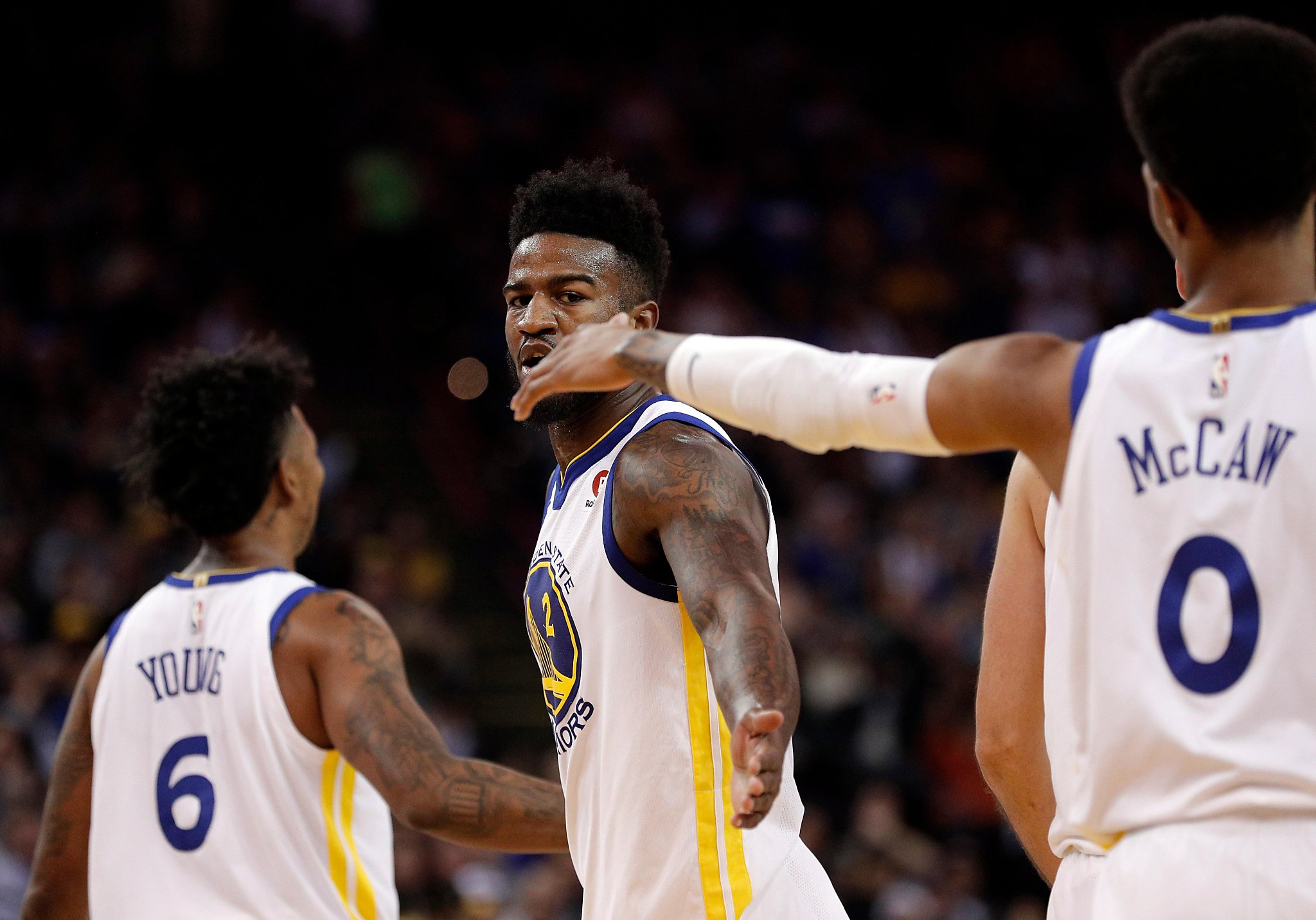 Warriors’ Jordan Bell up and down in start vs. Cavaliers