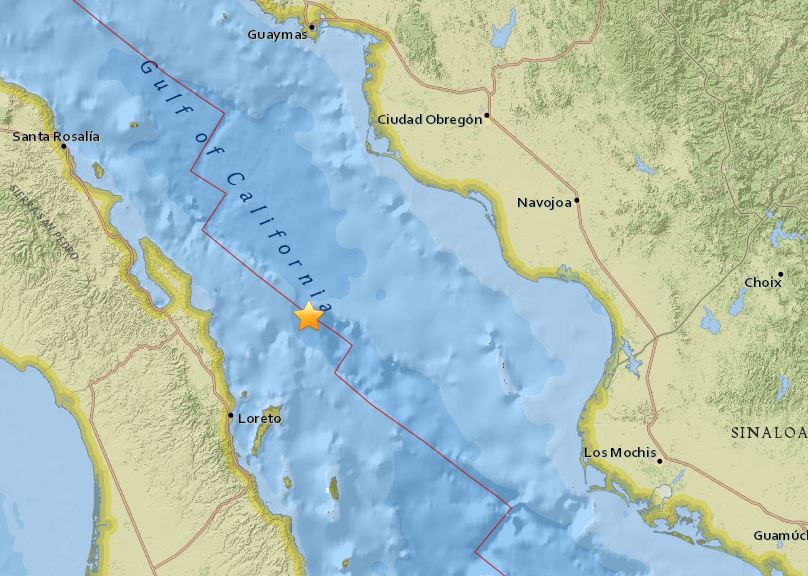 Magnitude 6.3 earthquake strikes in Gulf of California