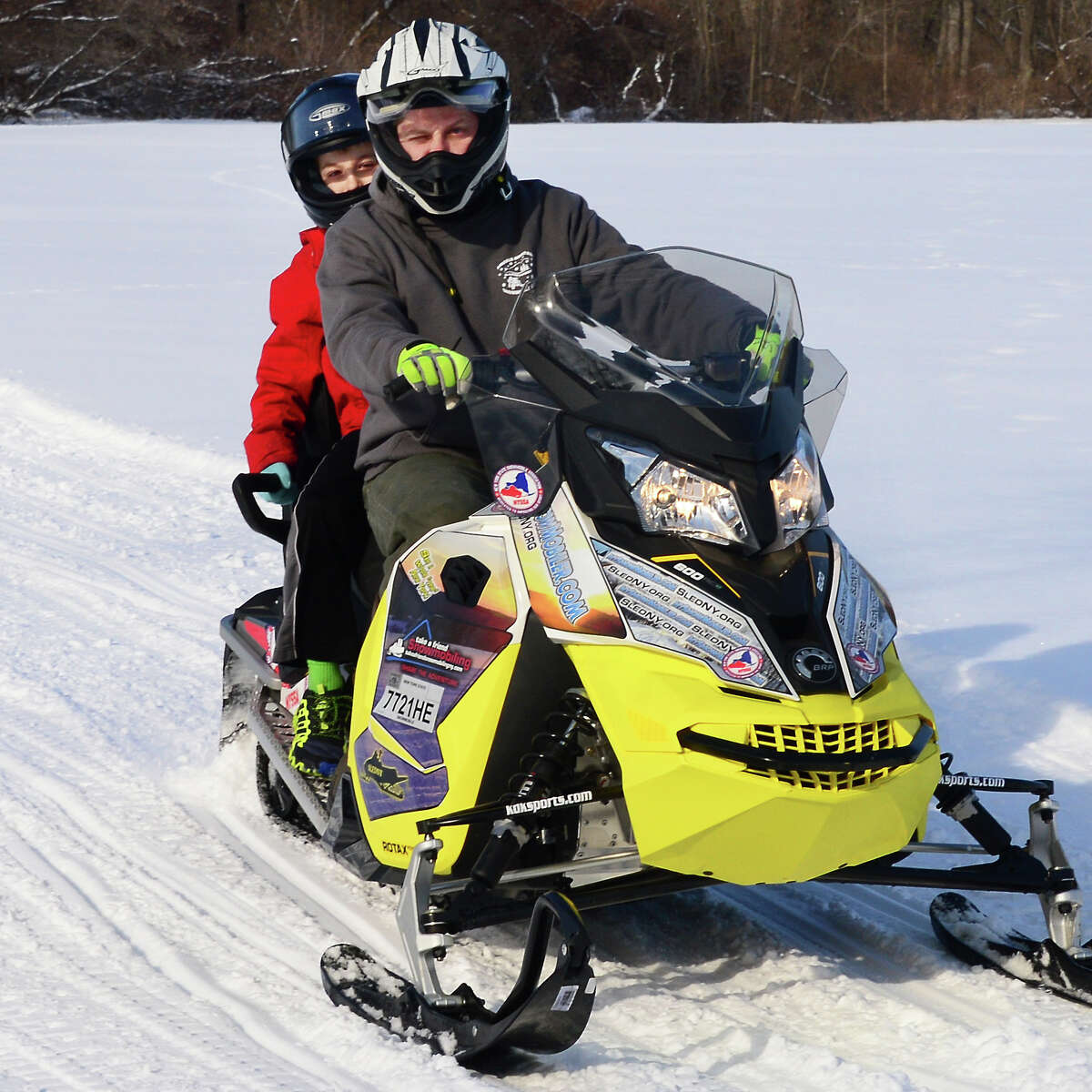 Photos: Snowmobilers, friends seize the moment