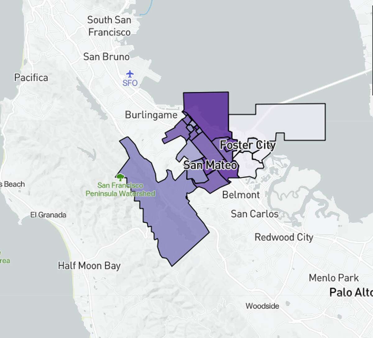 Maps show the segregation within Bay Area school districts