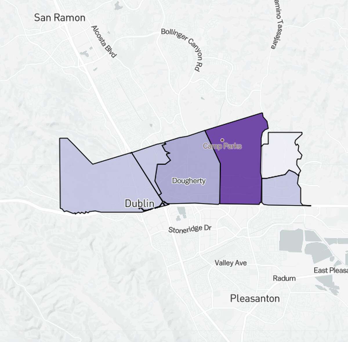 Maps show the segregation within Bay Area school districts