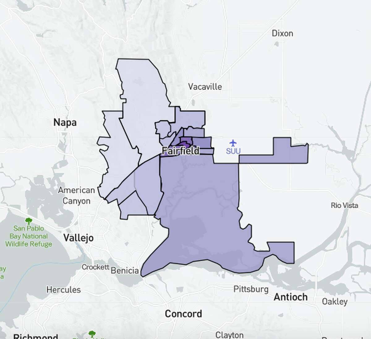 Maps show the segregation within Bay Area school districts
