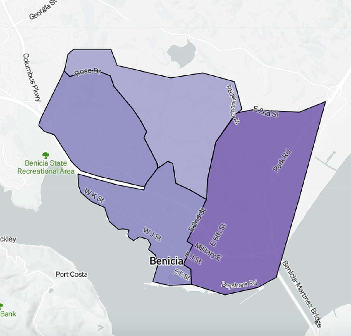 Maps show the segregation within Bay Area school districts