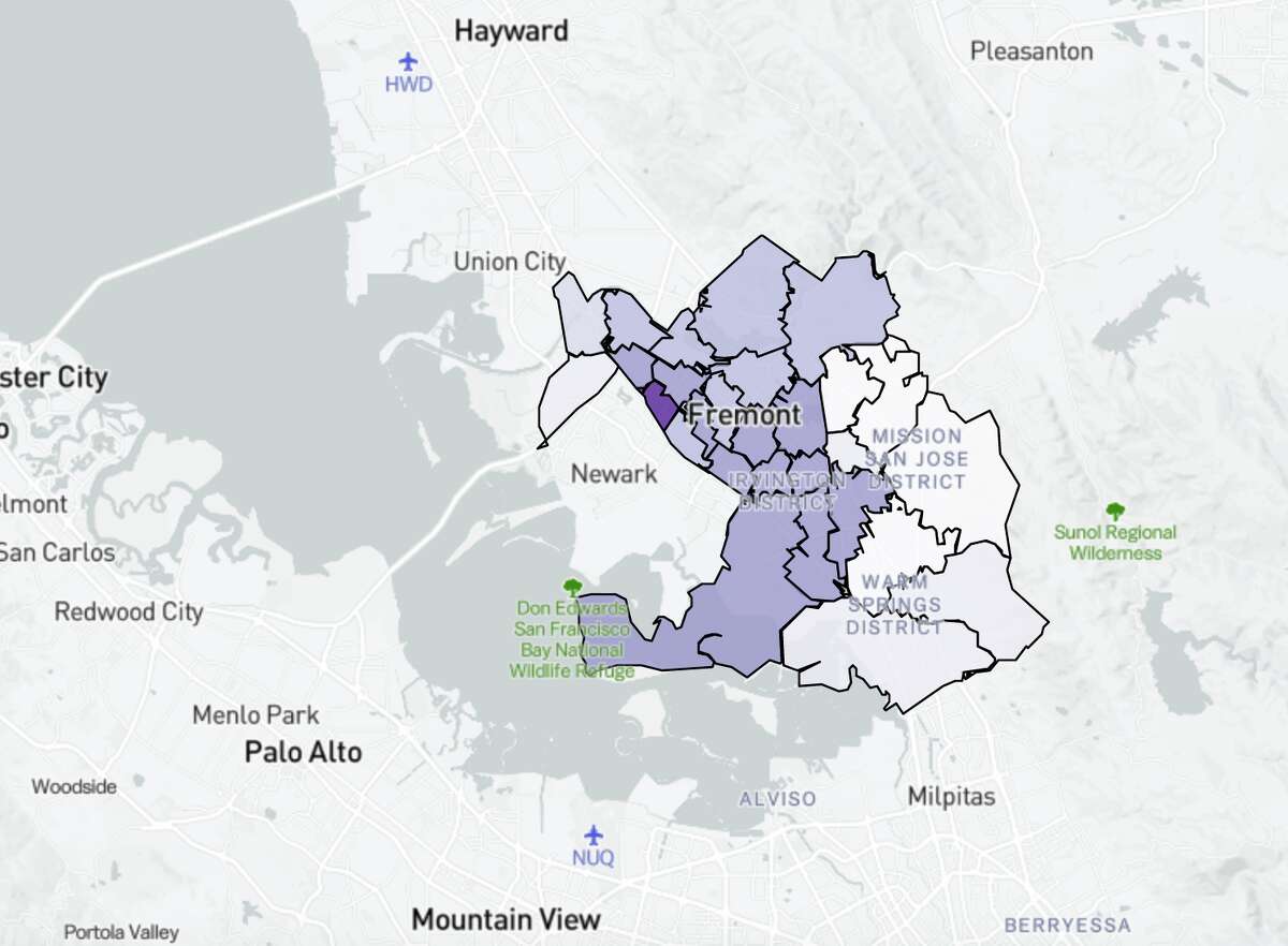 Maps show the segregation within Bay Area school districts