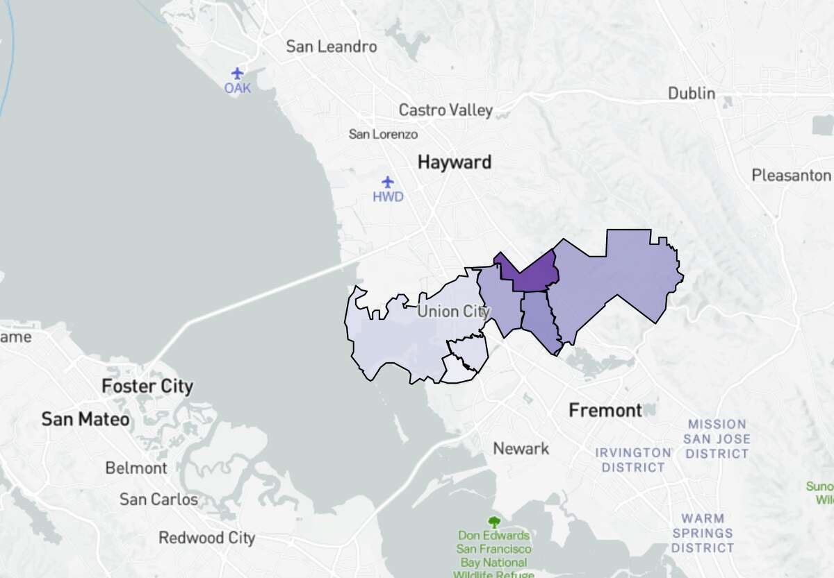 Maps show the segregation within Bay Area school districts
