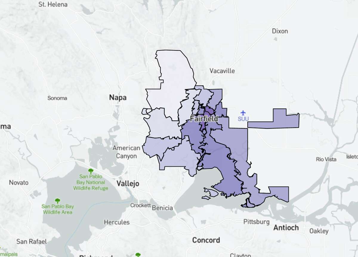 Maps show the segregation within Bay Area school districts