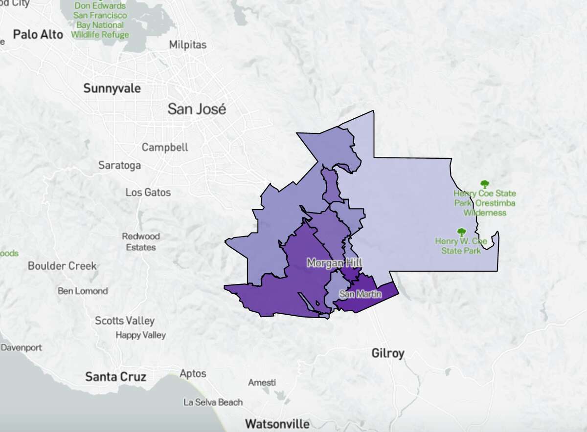 Maps show the segregation within Bay Area school districts