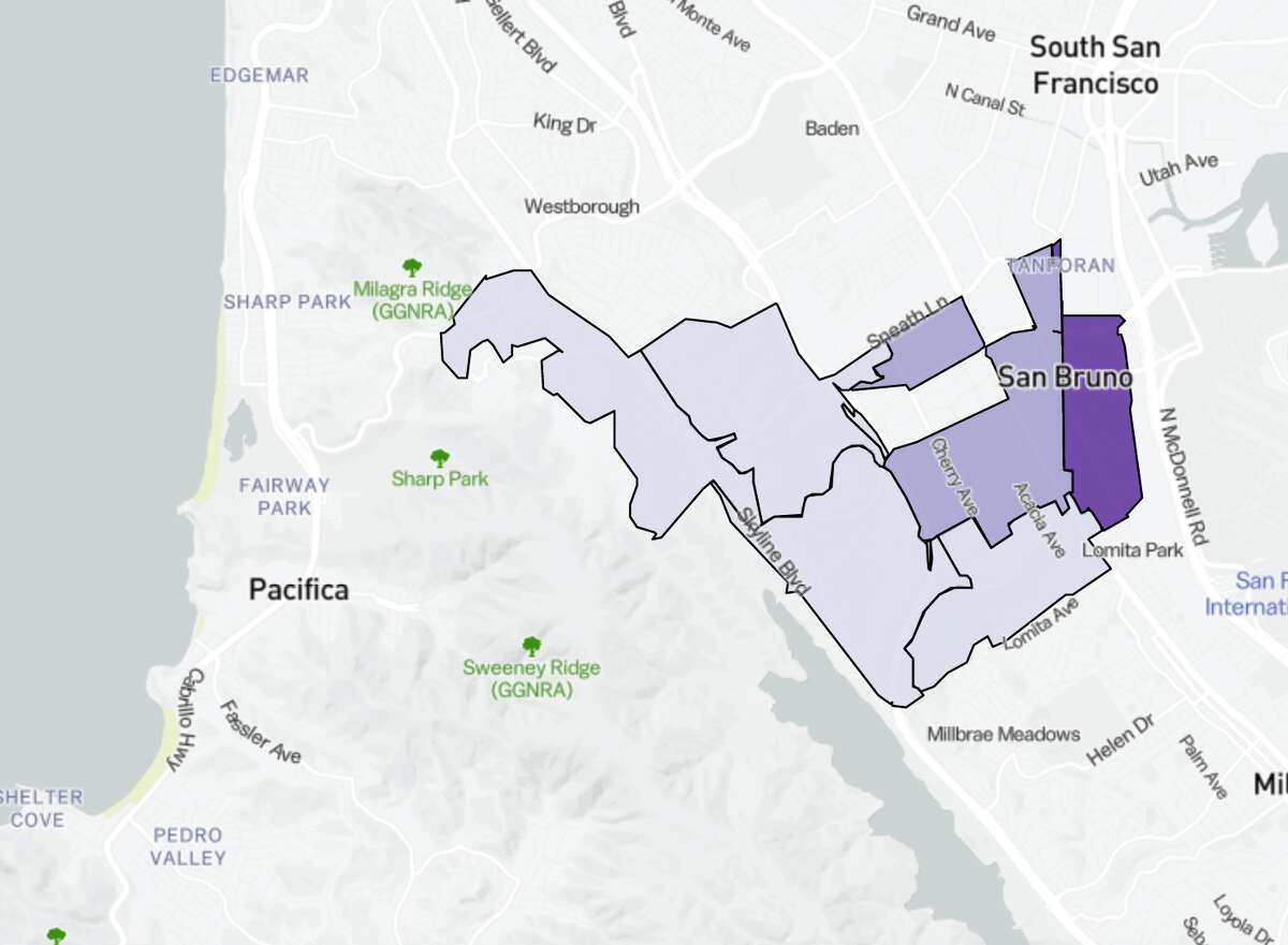Maps show the segregation within Bay Area school districts