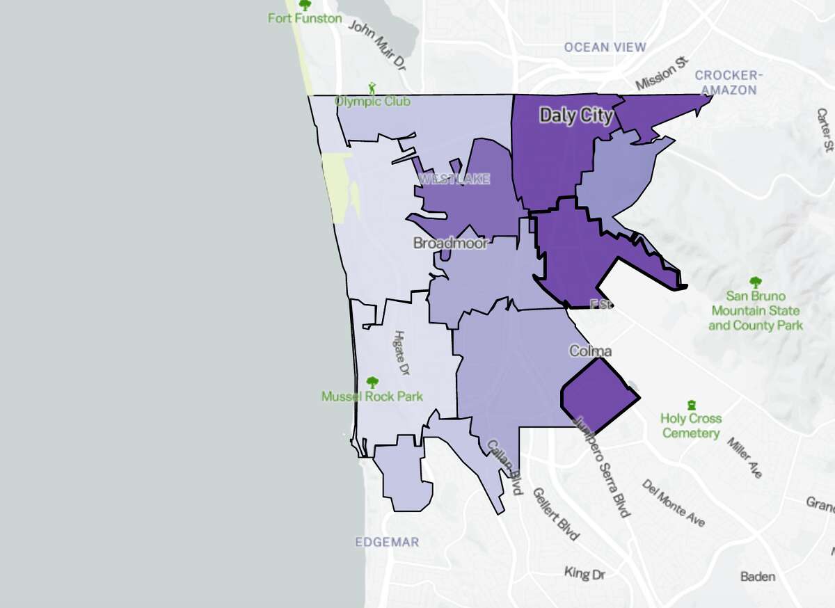 Maps show the segregation within Bay Area school districts