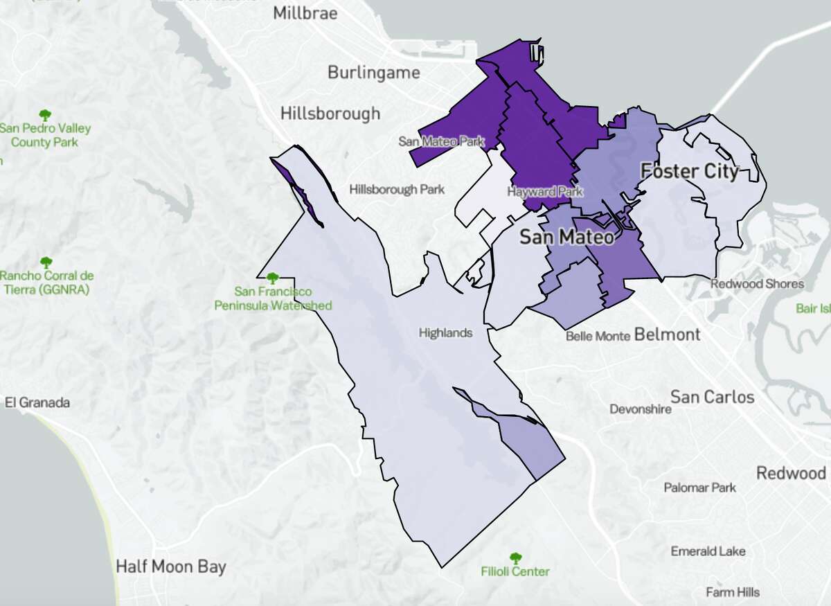 Maps show the segregation within Bay Area school districts