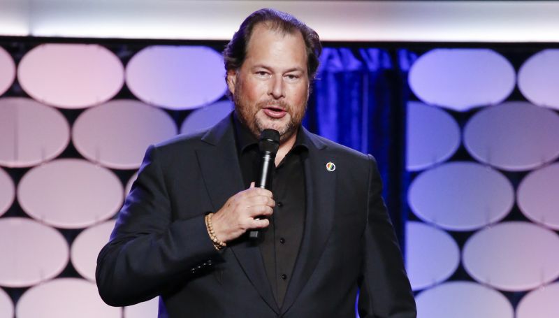 Salesforce told employees to expense Marc Benioff's book to boost sales