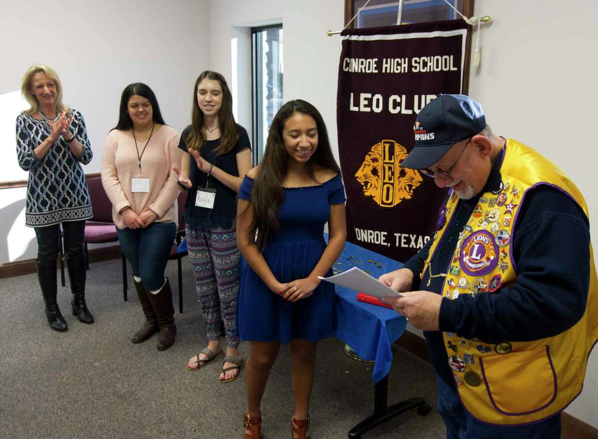 New Conroe High School Leo Club members committed to serving community