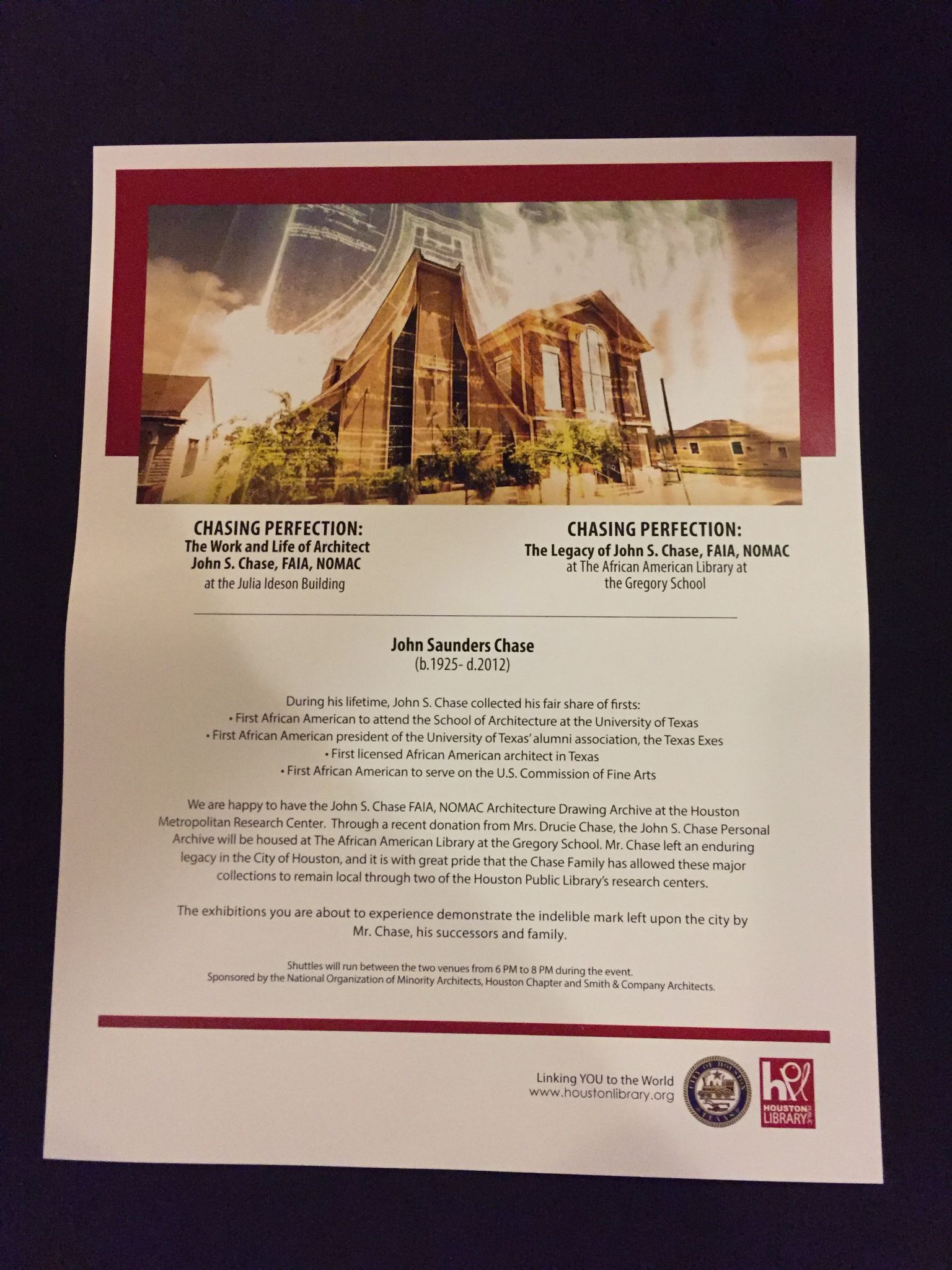 Chasing Perfection, exhibit about pioneering Houston architect John ...