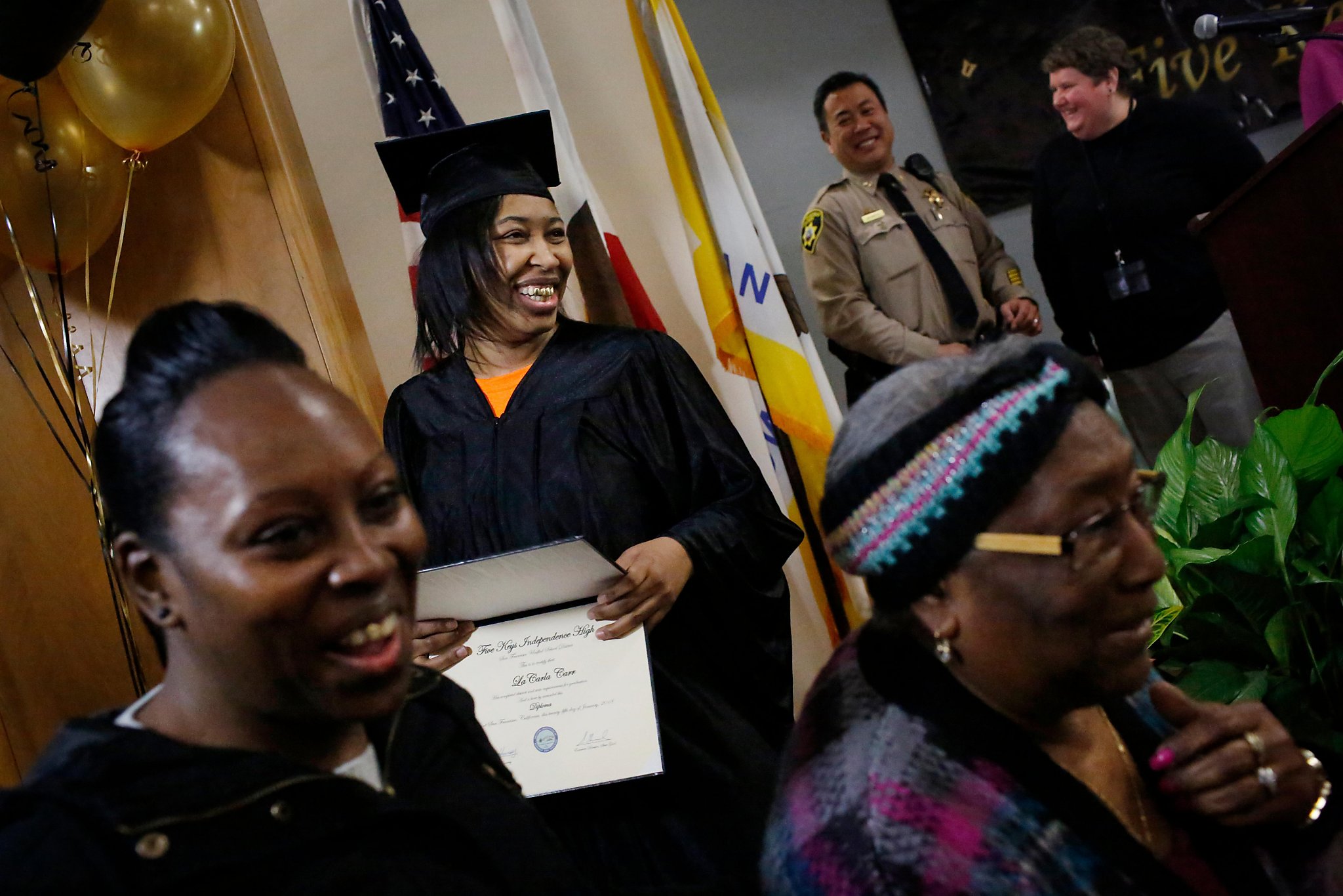 High school graduation day for SF County Jail inmates