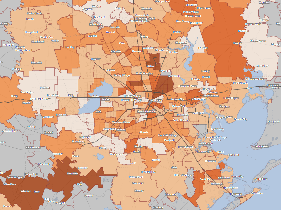 Horrifying: Maps show where infants are dying the most in Houston