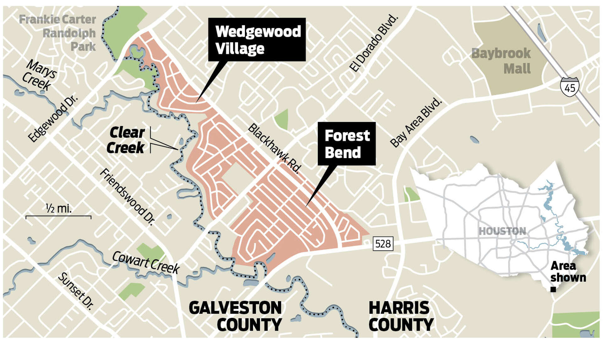 Friendswood Subdivision Map