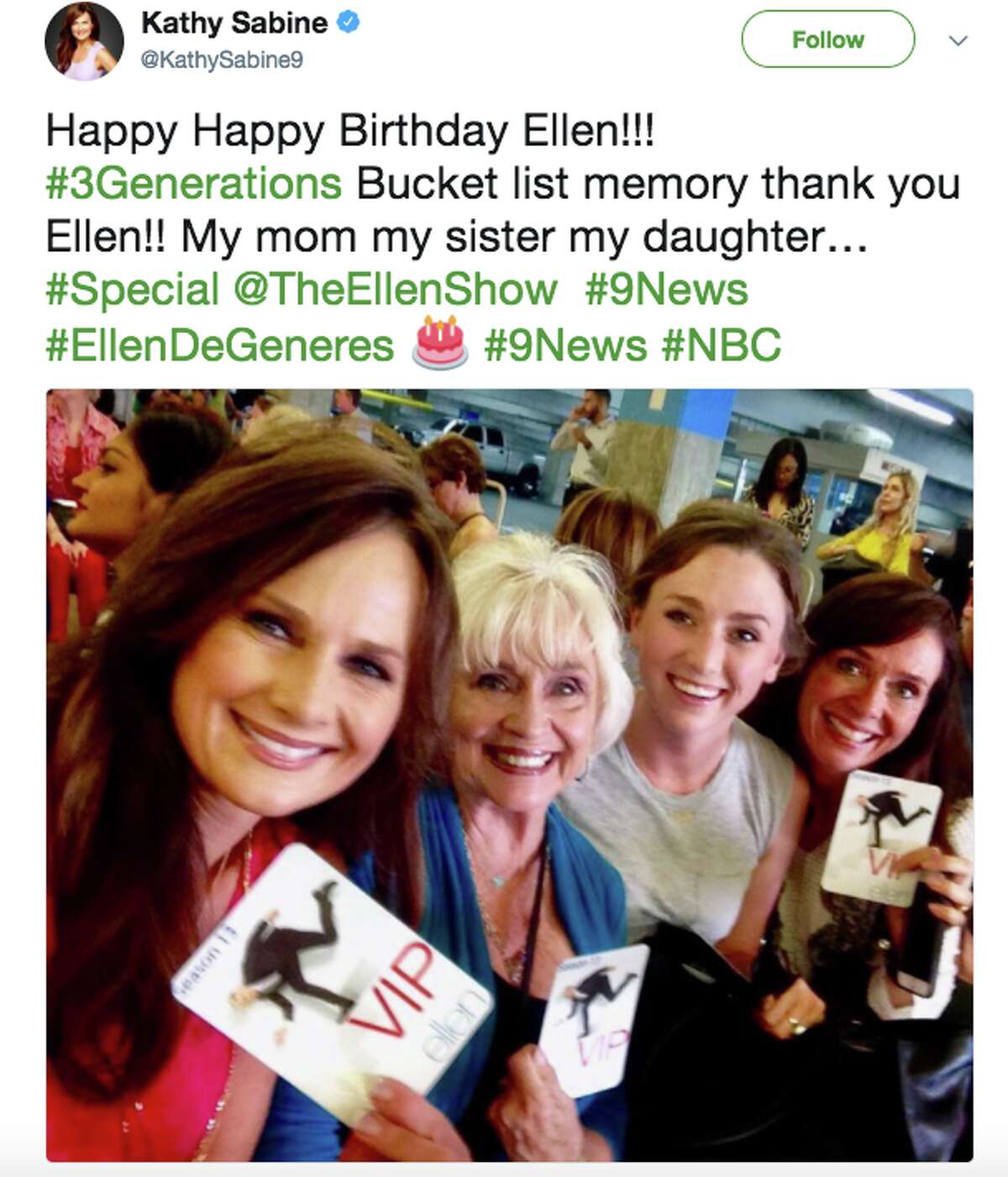 Celebrities wish Ellen DeGeneres a happy 60th birthday