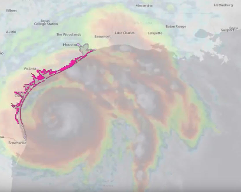 Weather radar shows Hurricane Harvey's entire path of destruction in ...