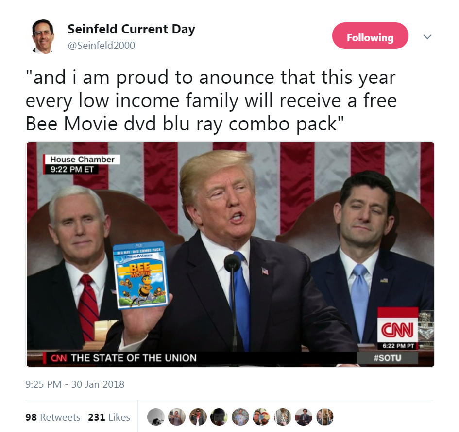 Gallery: Memes, reactions to Trump's State of the Union Address