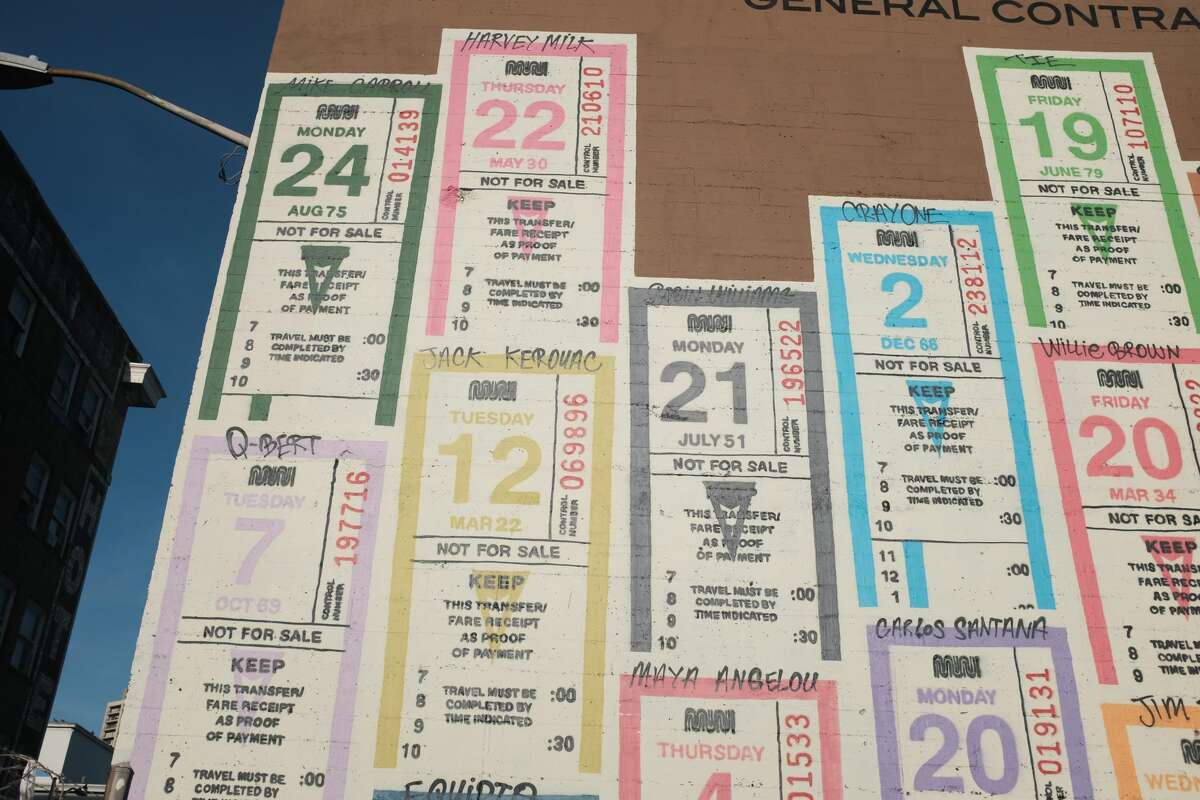 The 26 people who are cool enough for Muni ticket mural glory