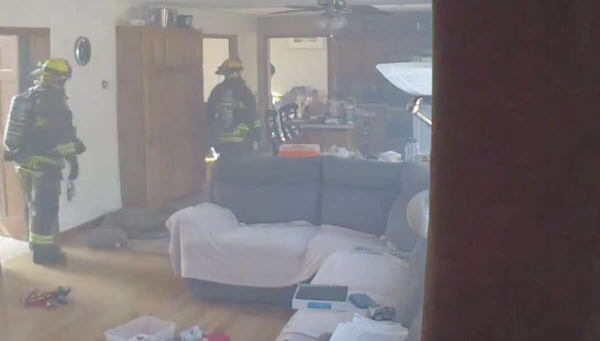 Security camera catches dog start house fire by turning on stove