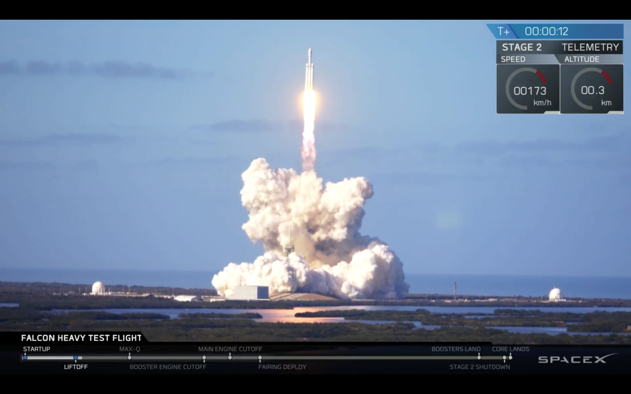 SpaceX launches big new rocket during live broadcast