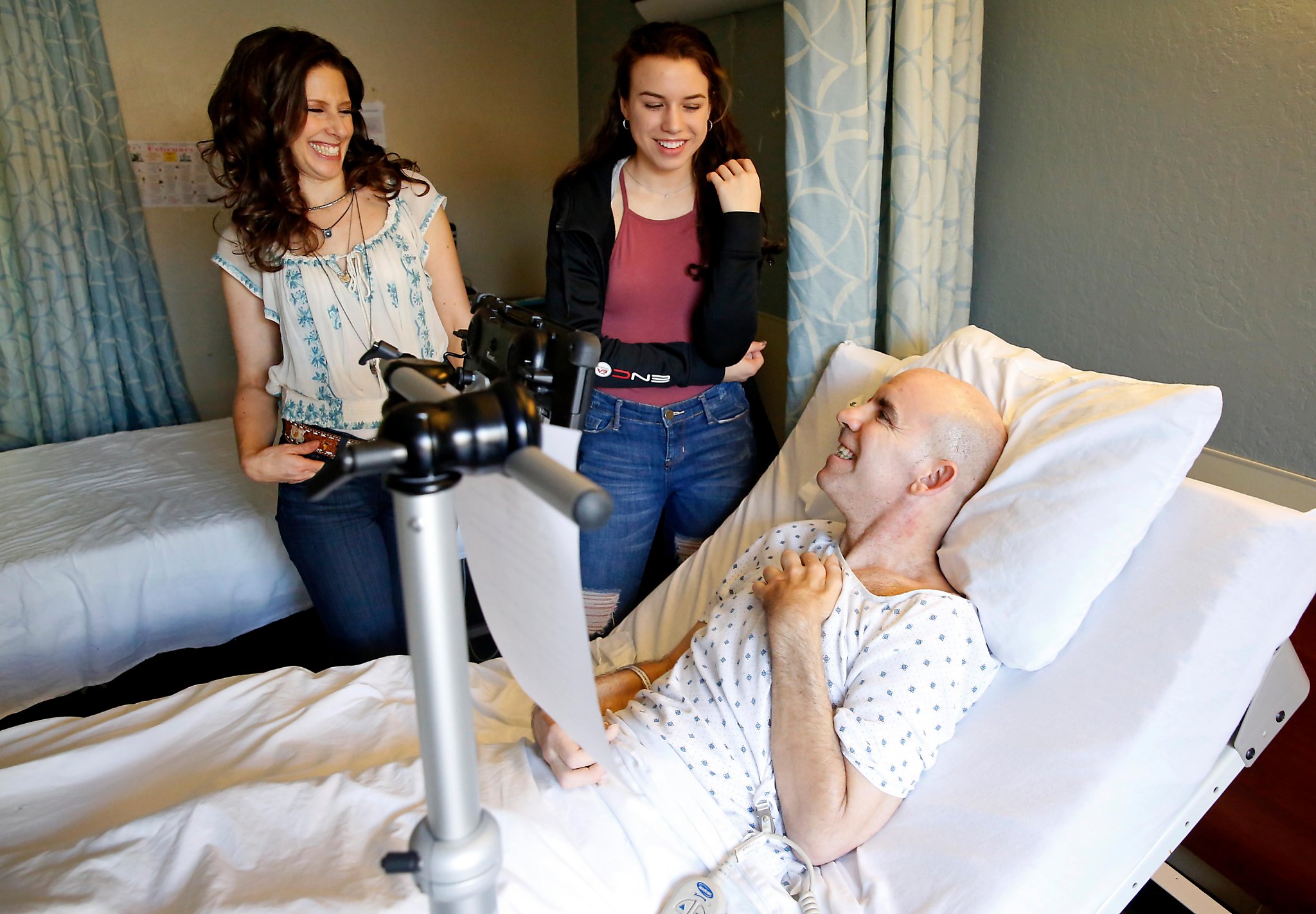 Songwriter Essence Goldman performs for a friend in need