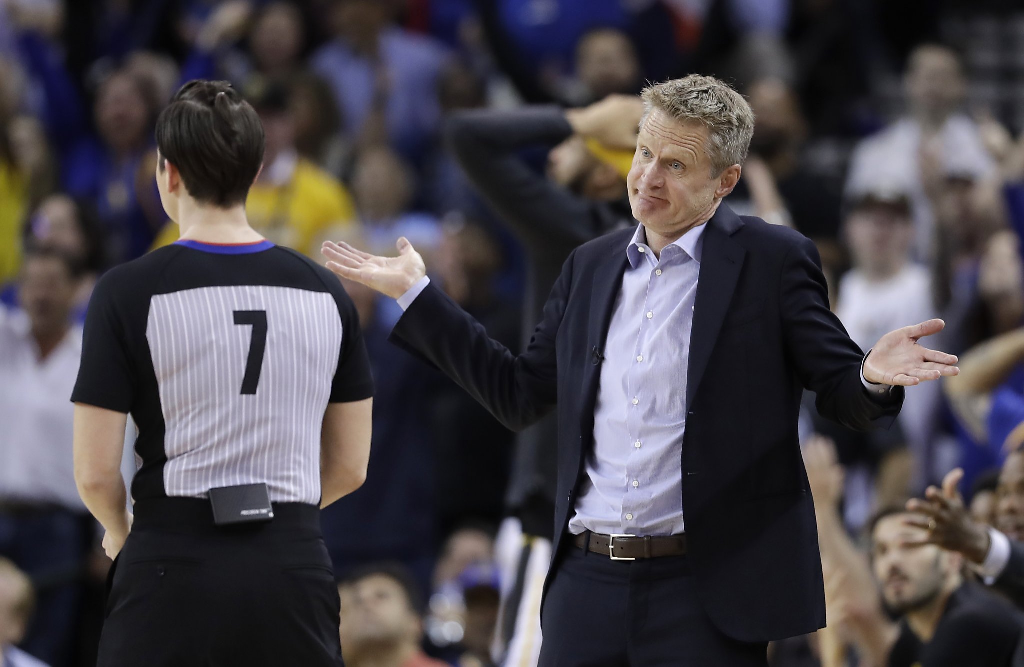Steve Kerr on Warriors’ emotional outbursts: ‘We’ve got to get more poised’