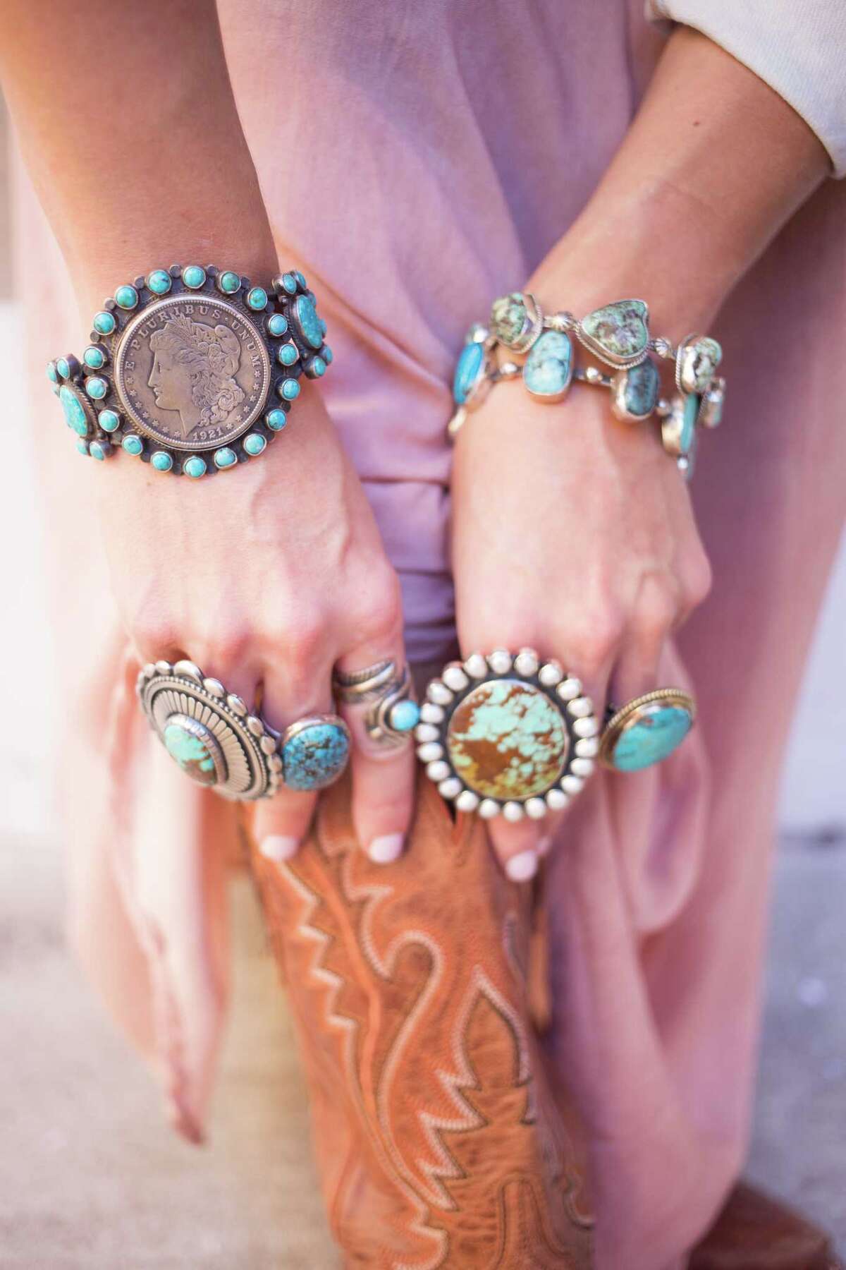 Rodeo fans, complete your look with turquoise or fringe