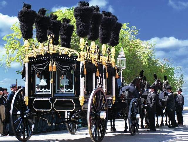 Lincoln funeral coach replica on display in Roodhouse this week