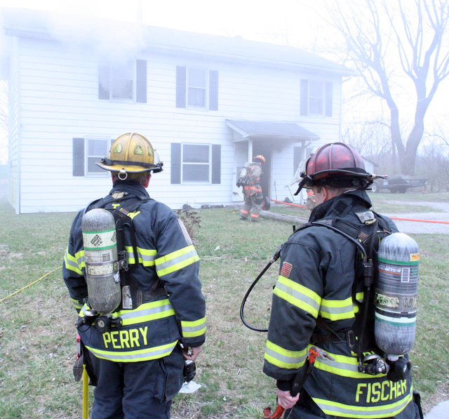 Fire guts house in Godfrey