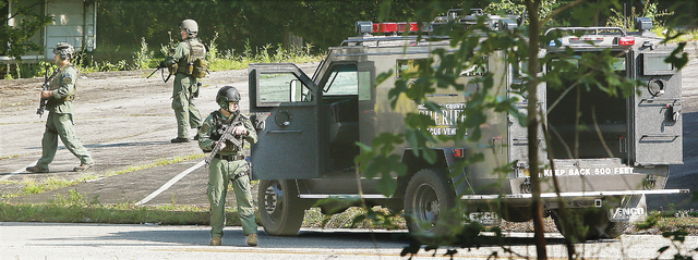 Police roll out the heavy metal: Search warrant conducted on Seventh Street