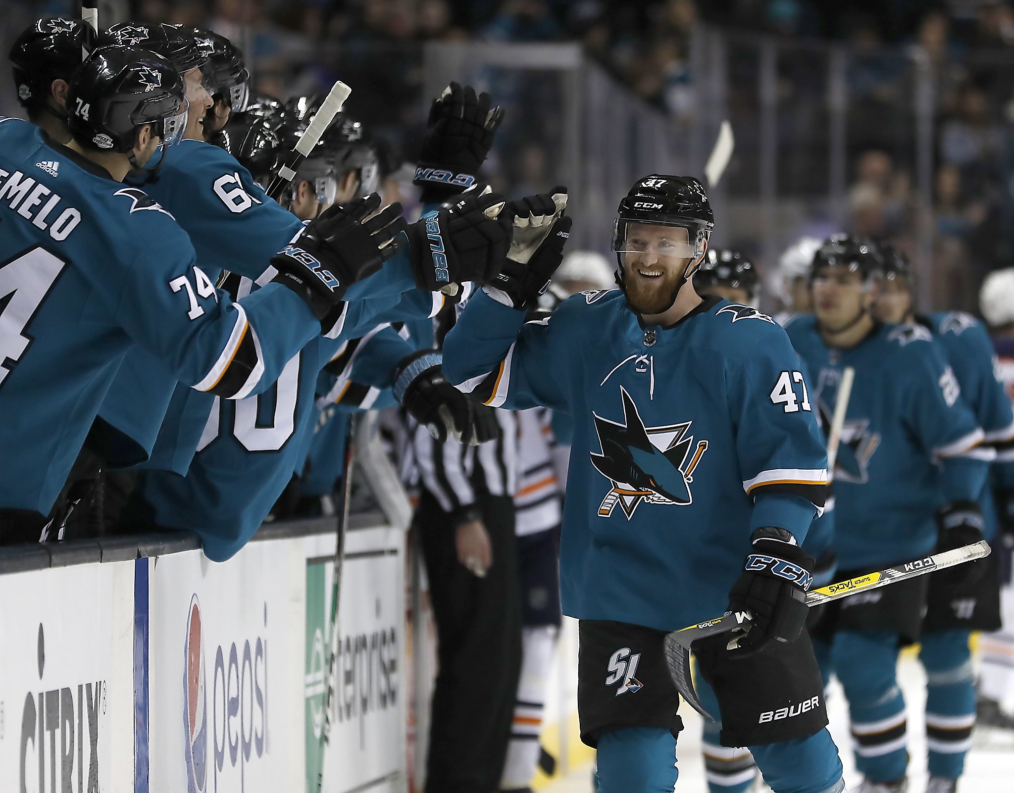 Joakim Ryan scores first two goals as Sharks win