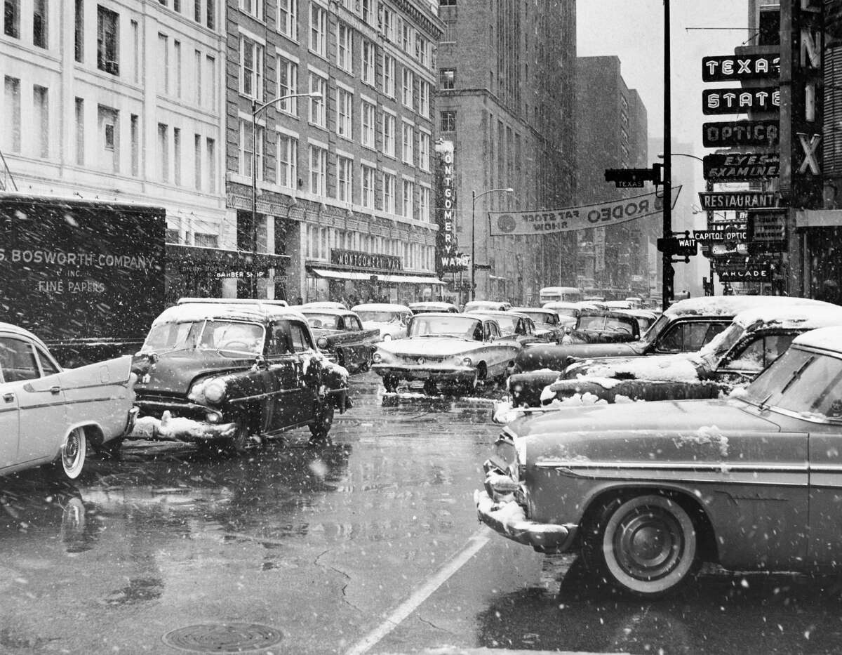 58 years ago this week Houston got four inches of snow just before ...